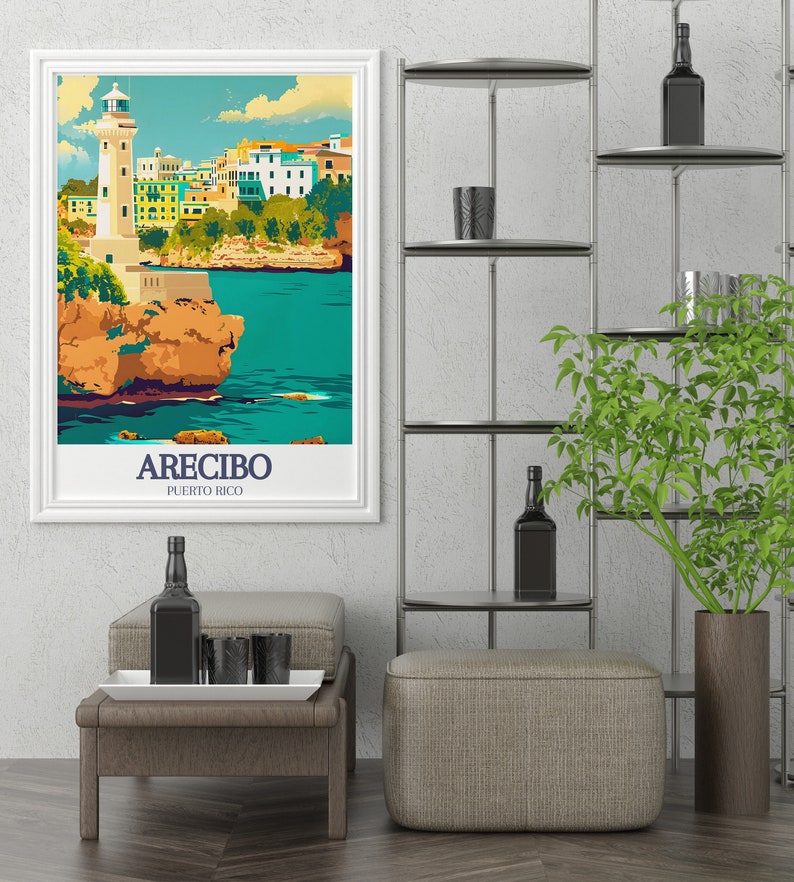Arecibo Travel Poster Arecibo Lighthouse Wall Art for Home Decor ...