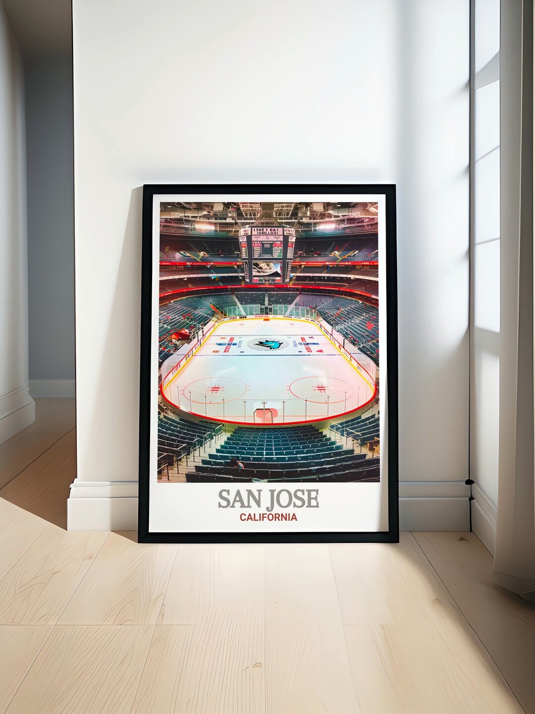 San Jose Art Collection - SAP Center Travel Posters - California Scenic ...