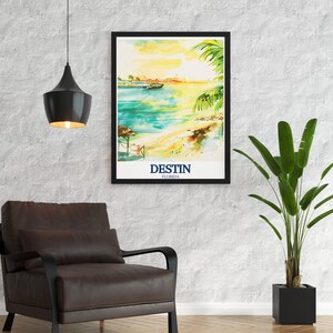 Destin Travel Posters - Crab Island and Destin Harbor Art Collection ...