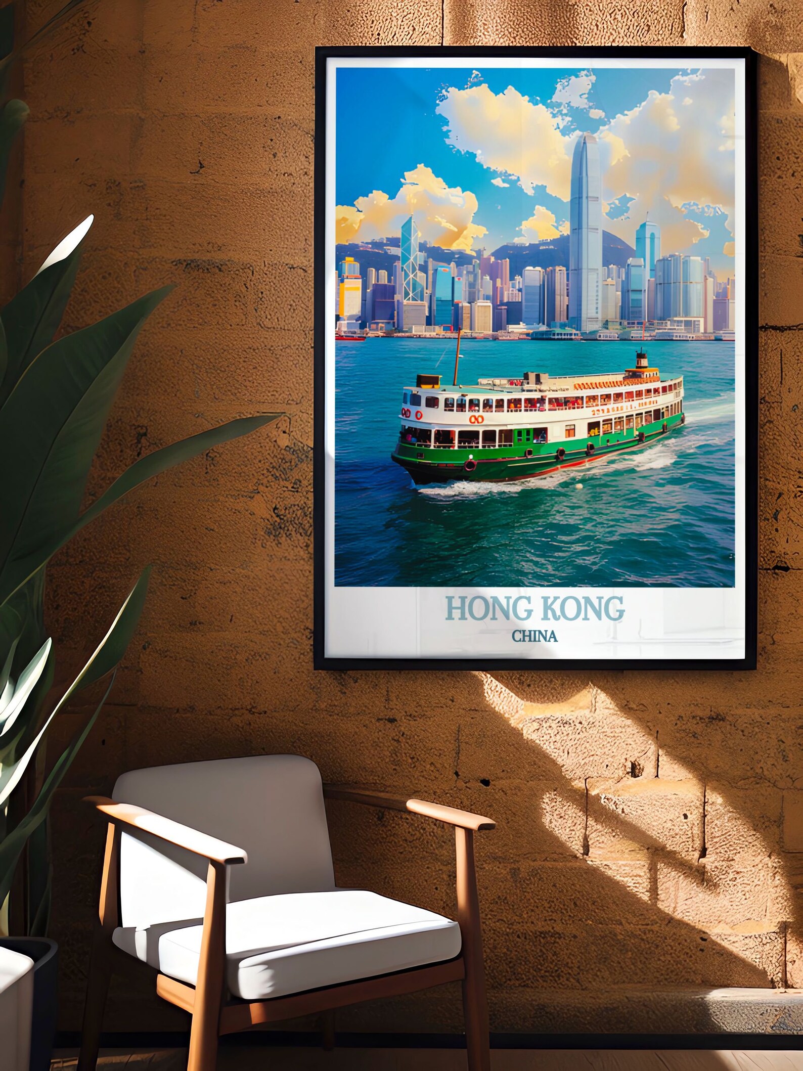 Star Ferry Hong Kong Poster -hong Kong Print -star Ferry Hong Kong ...