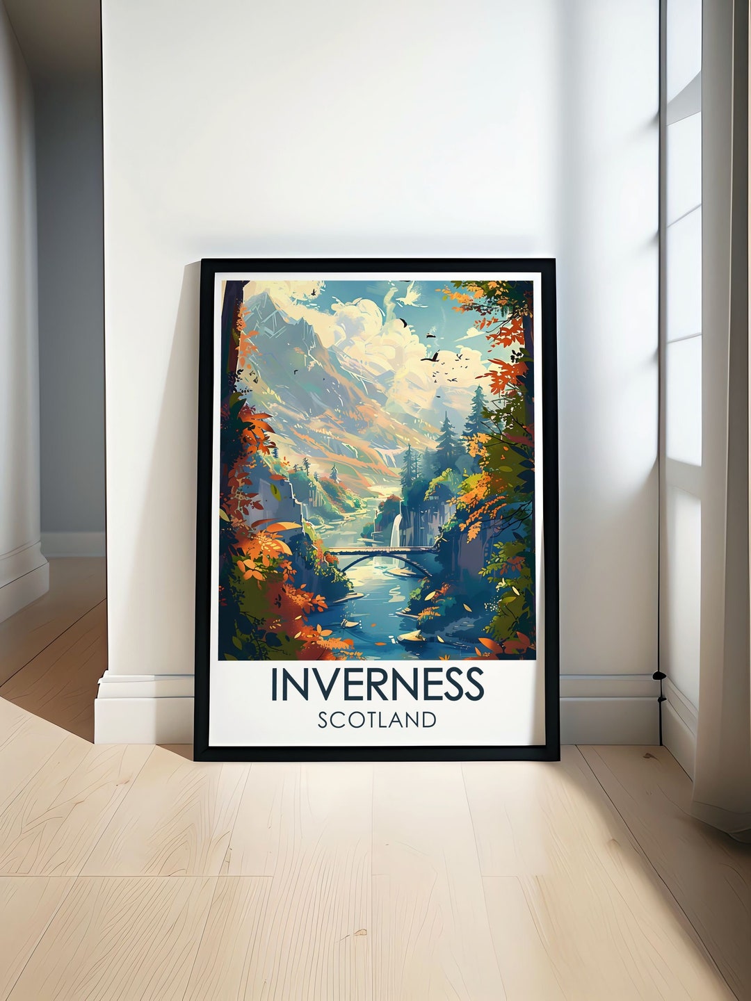 Inverness Nature Art - Ness Islands Poster - Scenic River Views ...