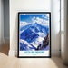 Explore the Lech Ski Resort Poster Collection Retro Valluga Mountain ...