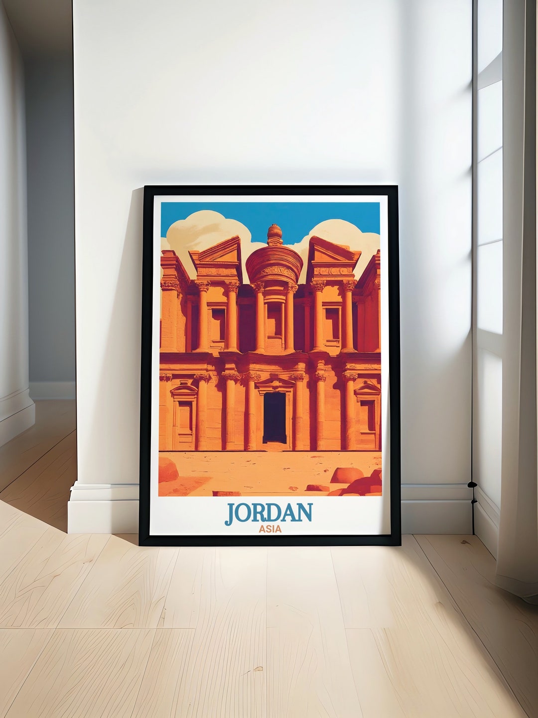 Jordan Travel Posters - Petra Art - Jordan Wall Decor - Petra Travel ...