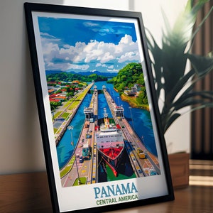 Panama Poster - Framed Panama Print - Panama Art - Panama Wall Art ...