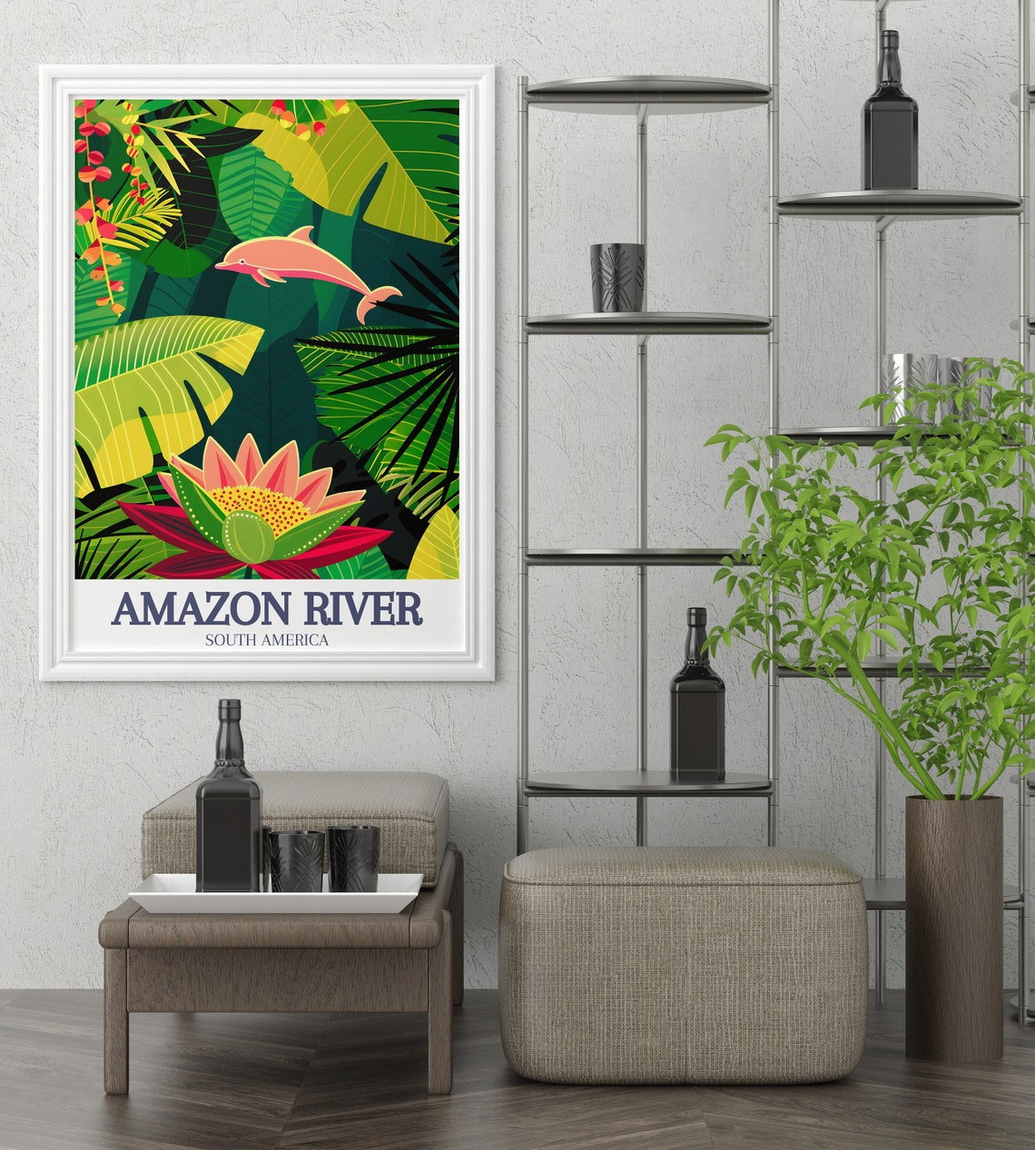 Amazon River Poster - Framed Victoria Regia Water Lily Print - Amazon ...