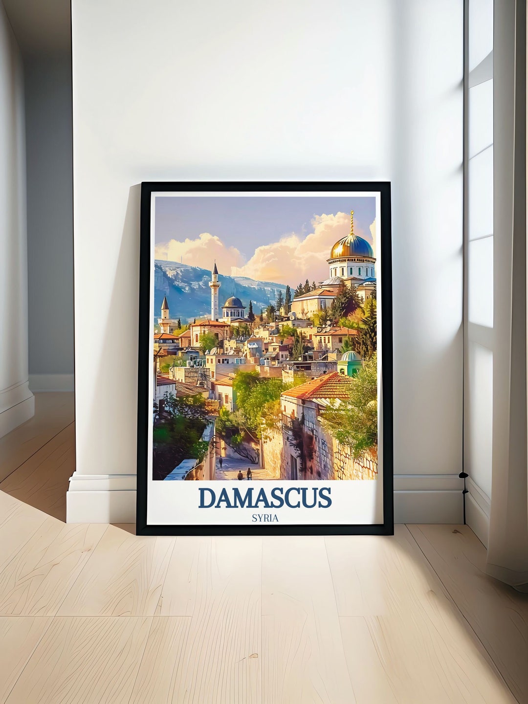 Damascus Poster - Damascus Framed Print - Damascus Art - Damascus Wall ...