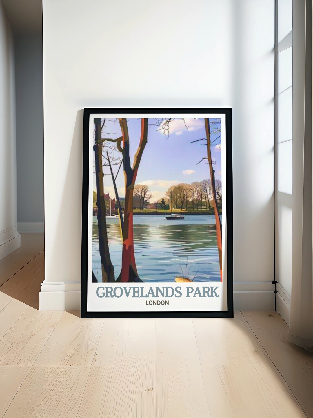 Grovelands Park Travel Art - Grovelands Park Lake Poster - Grovelands ...