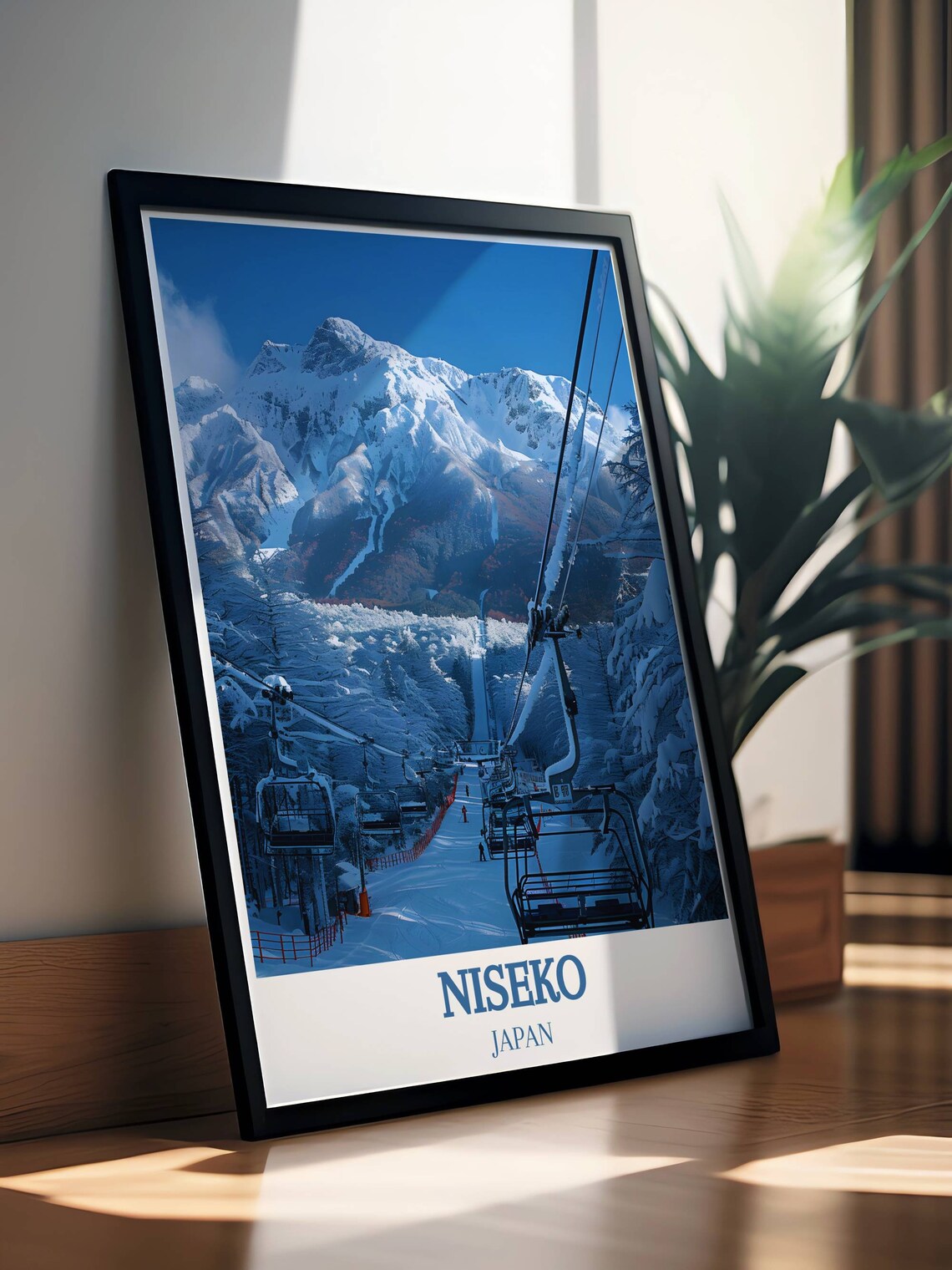 Stunning Niseko Travel Posters Annupuri International Ski Area Art Wall ...
