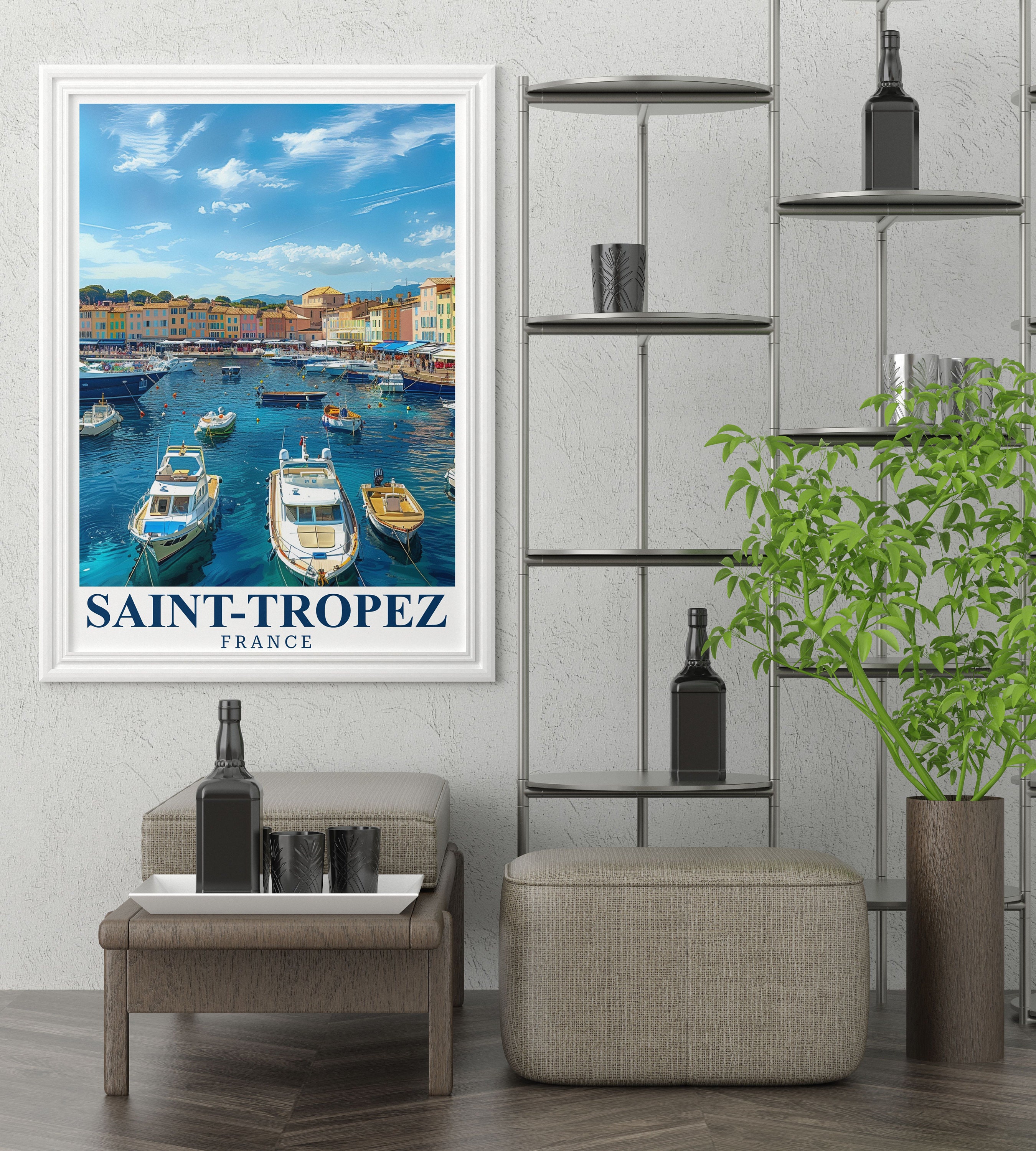 St Tropez Wall Art Port of St. Tropez Art and Travel Decor St Tropez Prints and Posters St ...