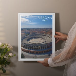 Verona Wall Art and Italian Travel Posters - Arena De Verona Artwork ...