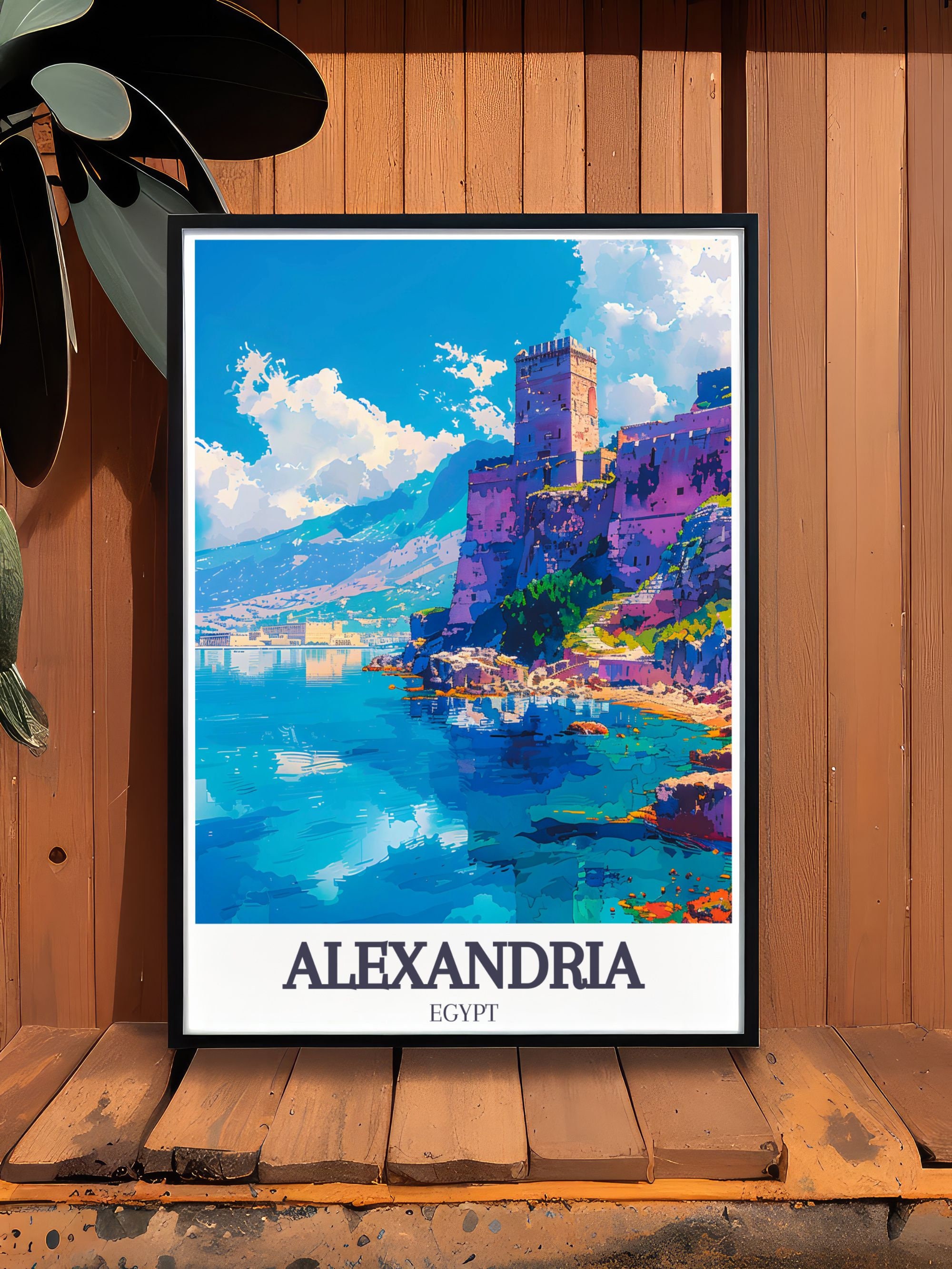 Alexandria Egypt Art Print Citadel and Lighthouse Art Citadel of ...