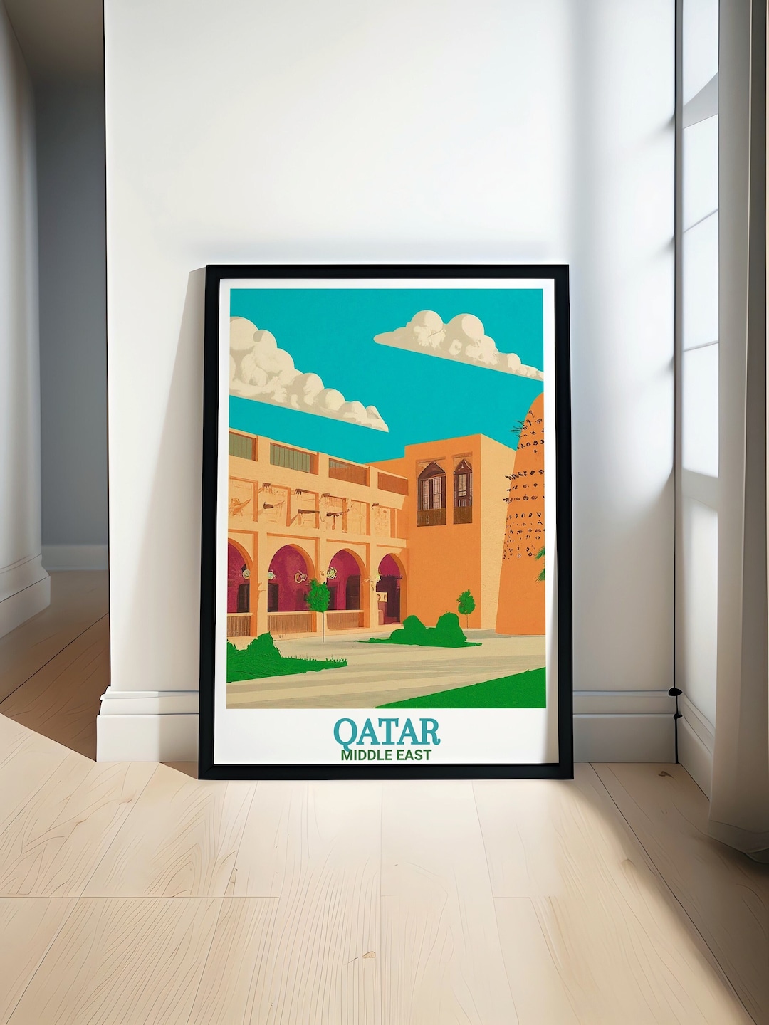 Qatar Travel Art - Katara Cultural Village Prints - Qatar Wall Art ...
