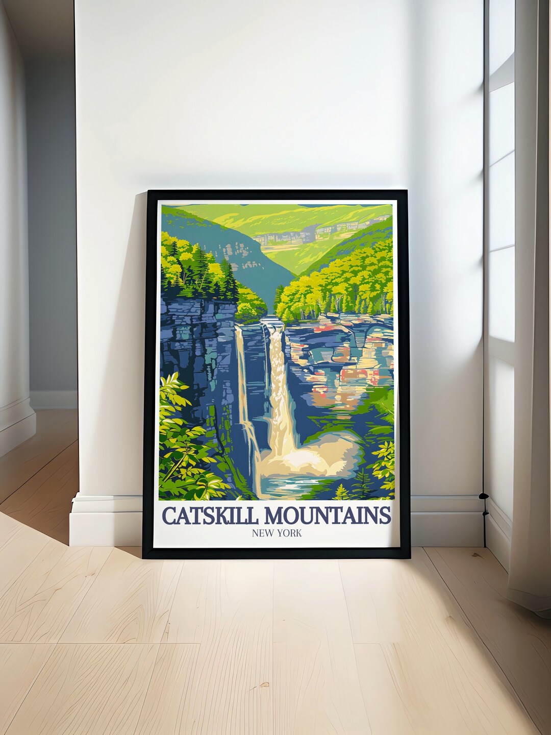 Catskill Mountains Travel Print - Kaaterskill Falls Spruce Creek ...
