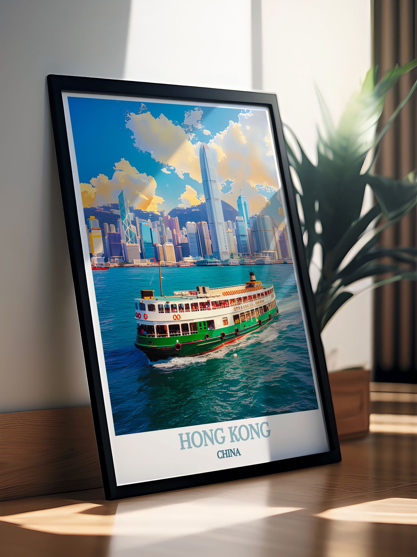 Star Ferry Hong Kong Poster -hong Kong Print -star Ferry Hong Kong ...