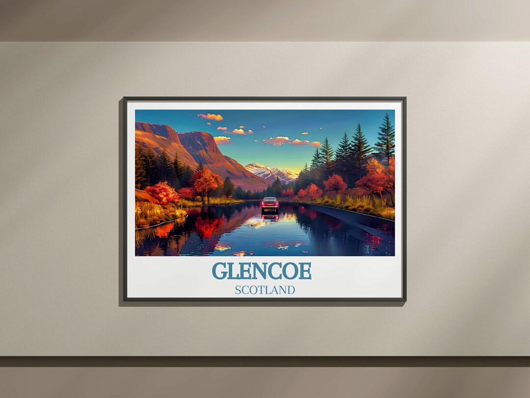 Glencoe Art - Glencoe Print - Glencoe Poster - Glencoe Scotland Art ...