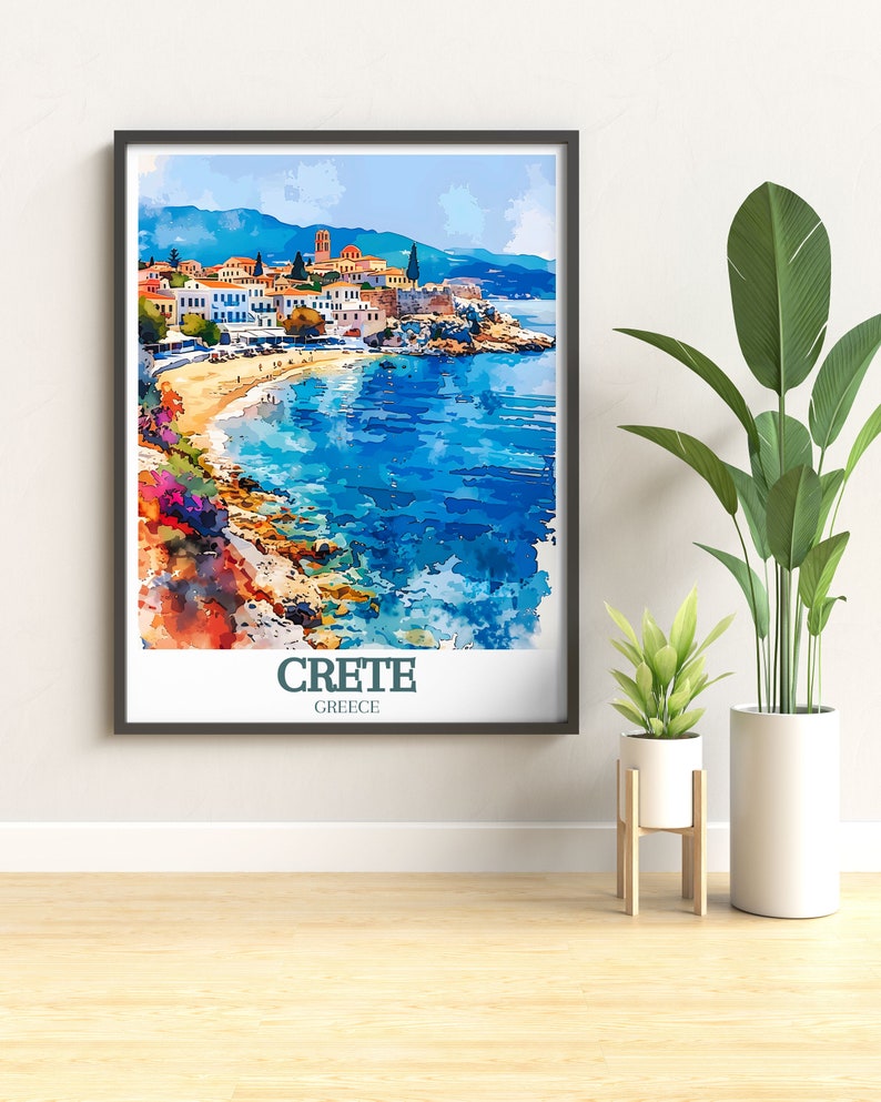 Crete Travel Posters - Balos and Elafonissi Beach Wall Decor - Crete ...