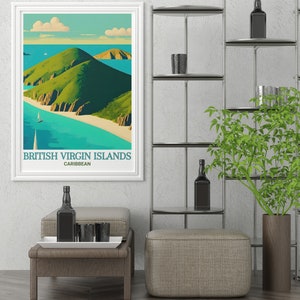 British Virgin Islands Art - Norman Island Gift - Norman Island and ...