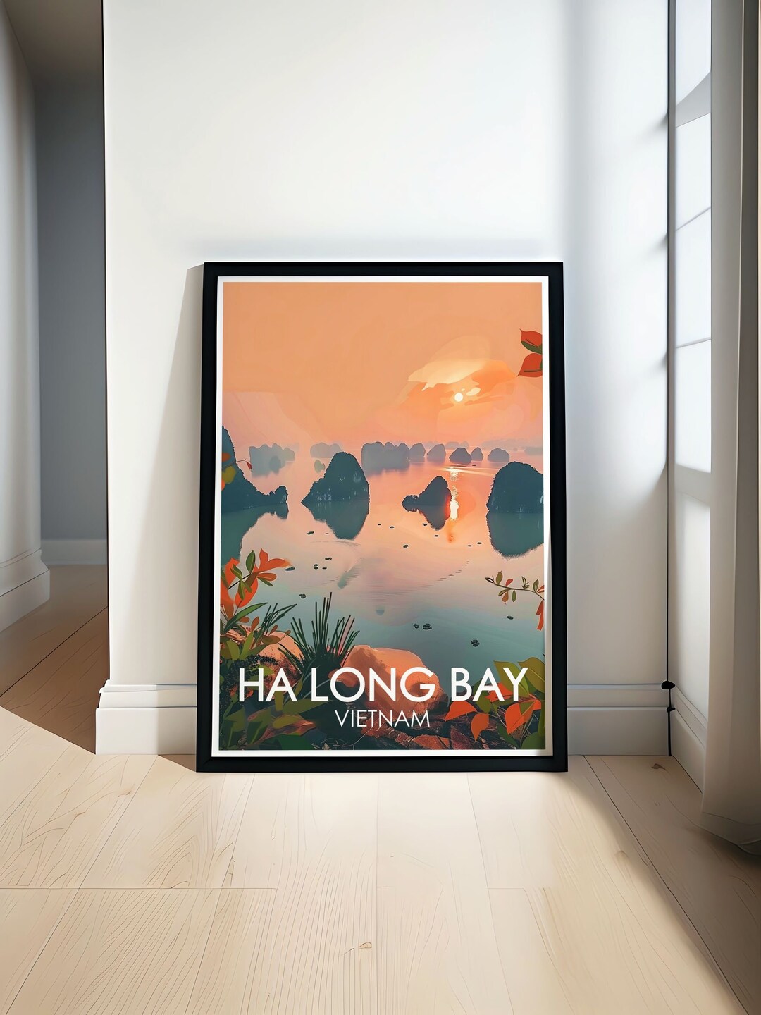 Ha Long Bay Travel Posters - Dragon Tails Island Art Collection ...