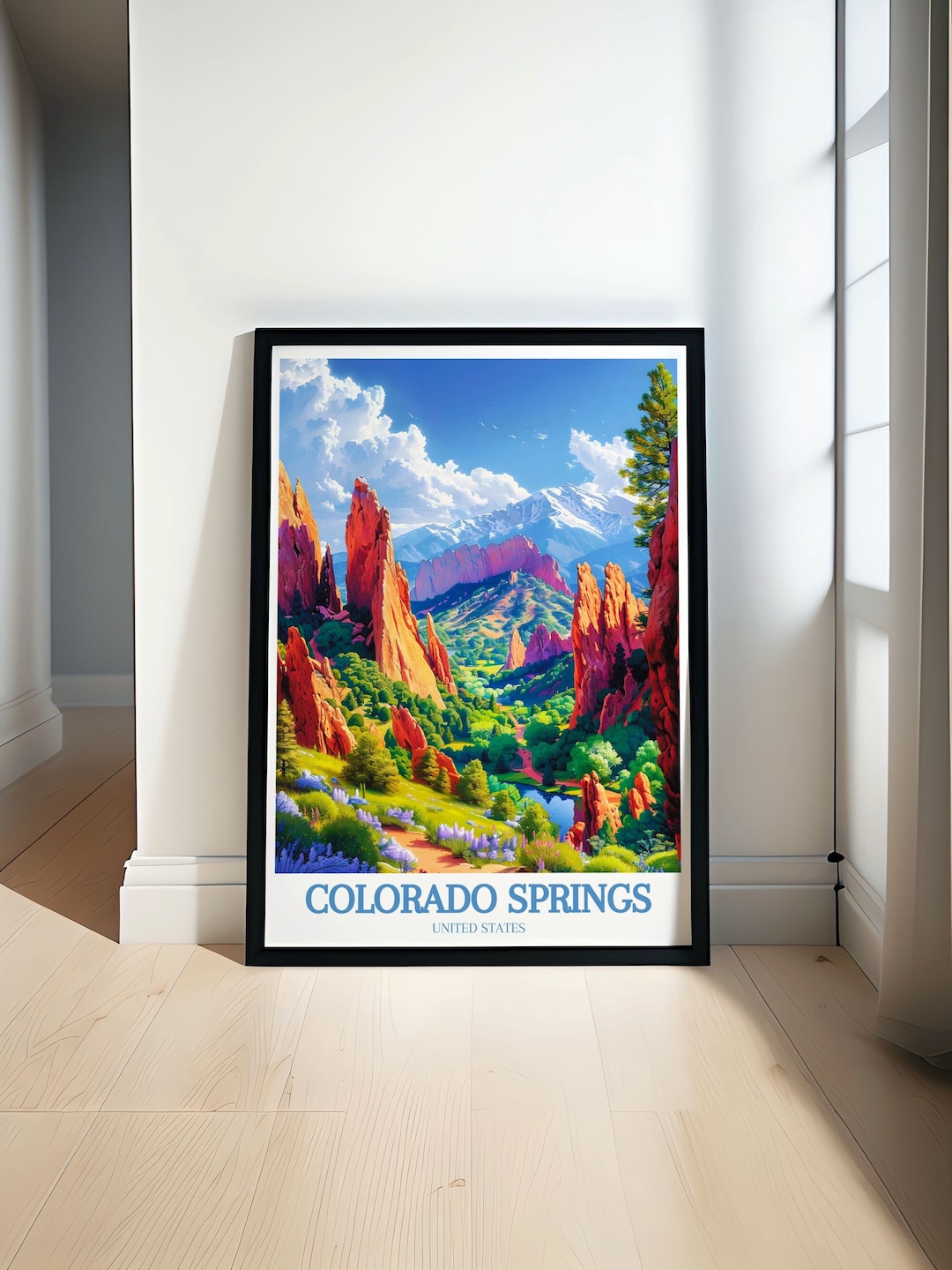 Colorado Springs Art - Pikes Peak Print - Garden of the Gods Art ...