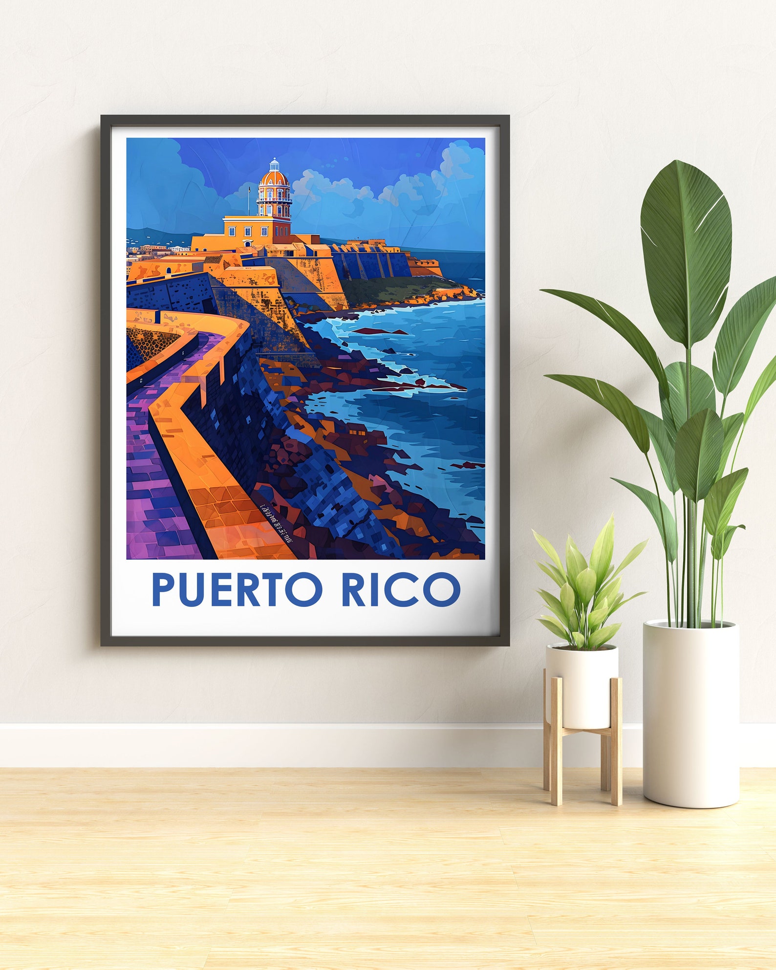 Puerto Rico Print - El Morro Decor - Puerto Rico Gift -el Morro Art ...