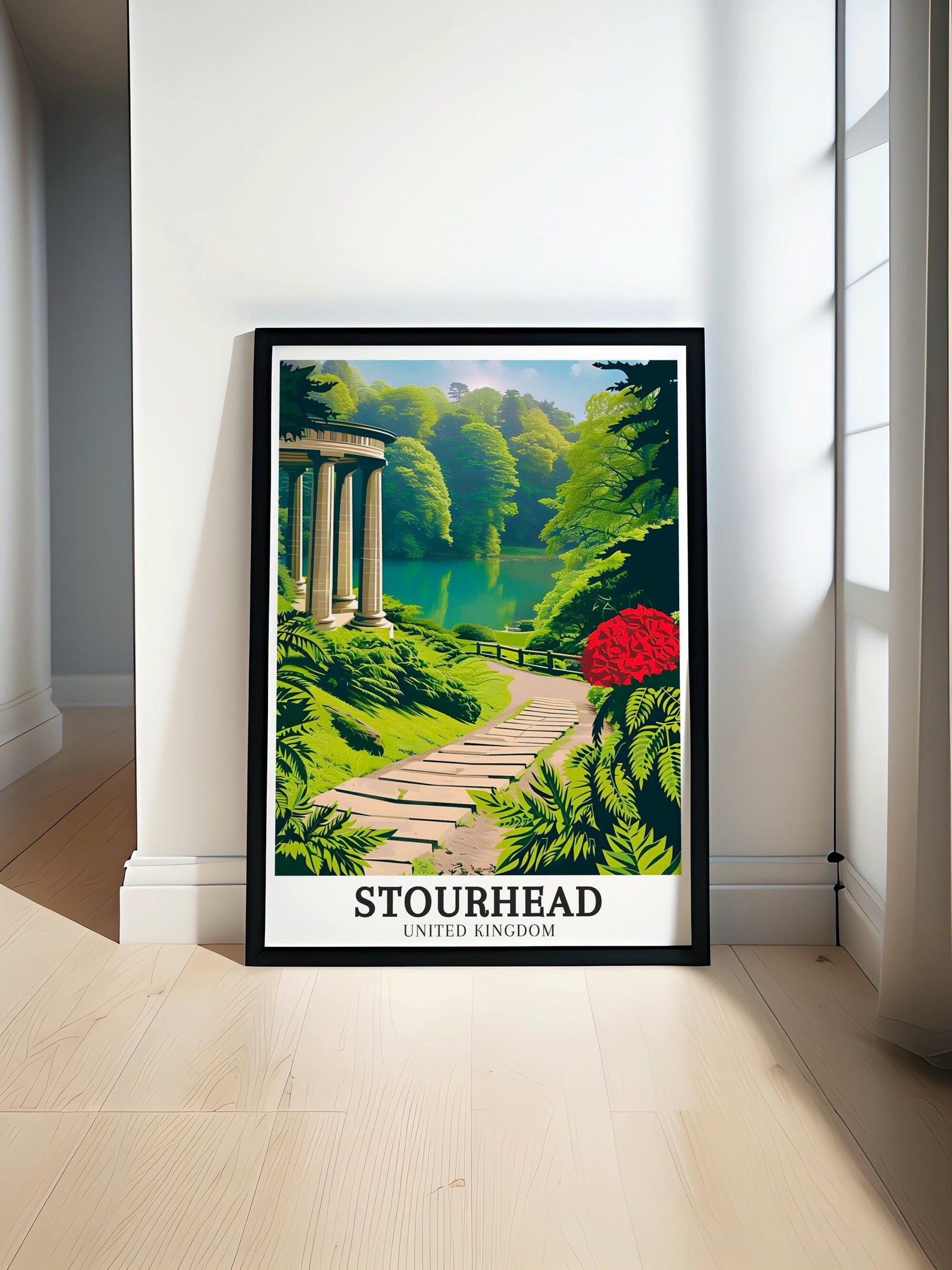 Stourhead Poster - Stourhead Gardens Art - Stourhead Print - Stourhead ...