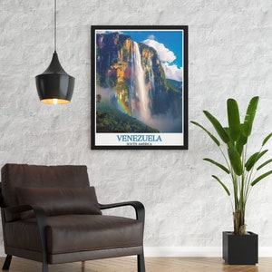 Venezuela Wall Art - Angel Falls Print for Home and Travel Lovers ...