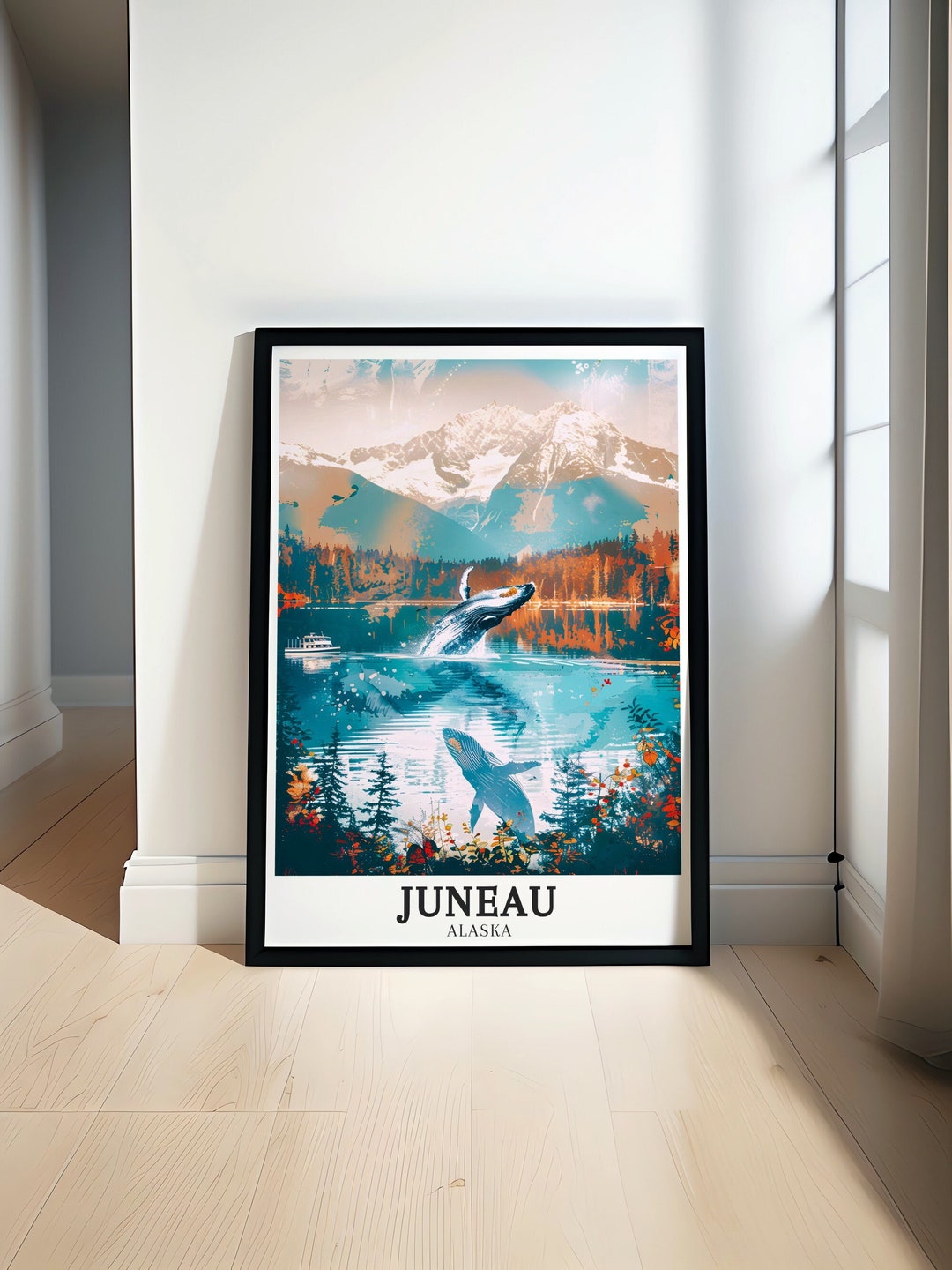 Juneau Art - Juneau Poster - Juneau Print -juneau Souvenir -juneau Wall ...