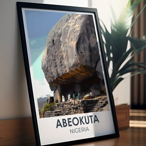 Nigeria Wall Art - Olumo Rock Abeokuta Canvas Poster - Nigeria Poster ...