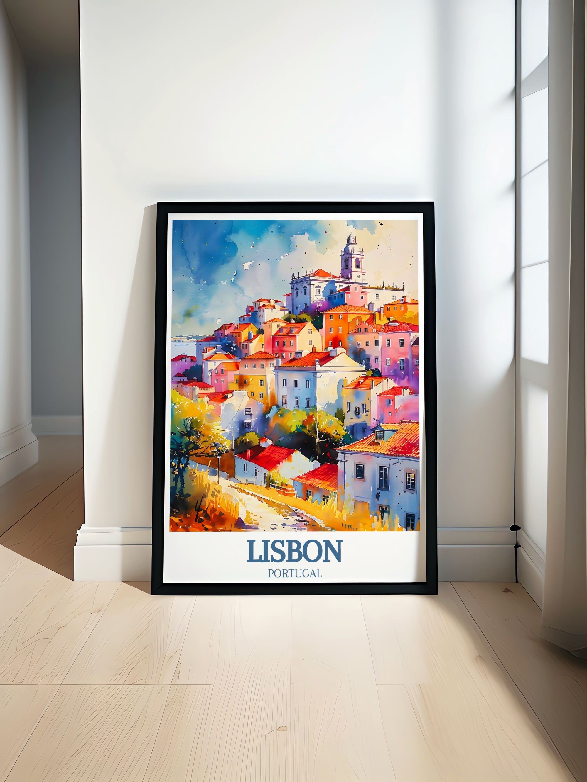 Lisbon Wall Art - Wall Art of Alfama District’s Miradouro Das Portas Do ...