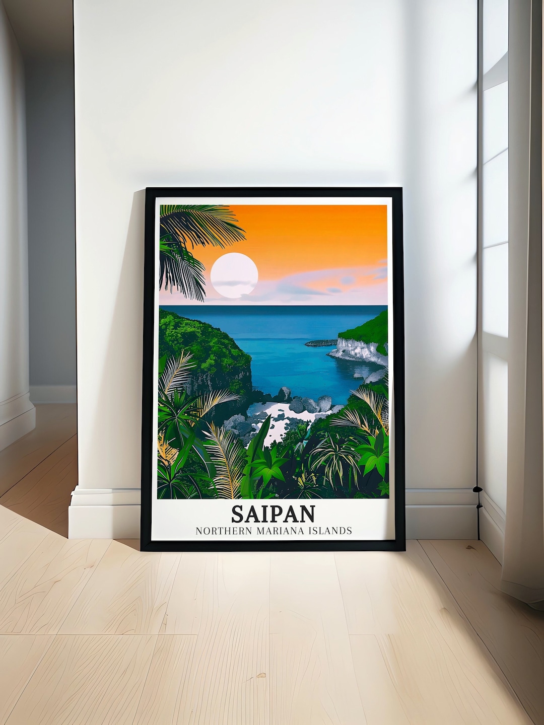 Saipan Art - Marine Beach Posters - Kagman Prints - Saipan Travel ...