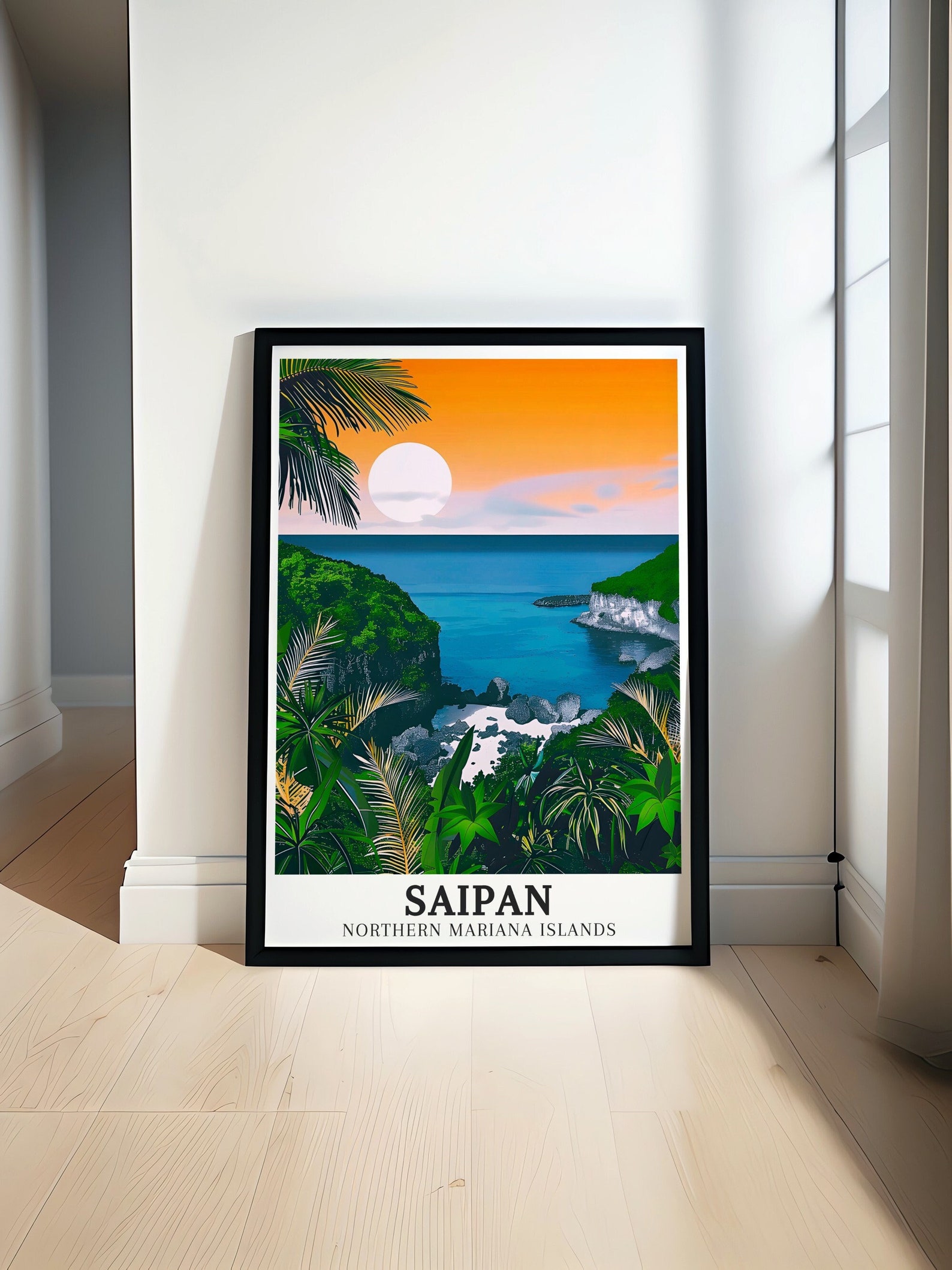 Saipan Wall Art - Framed Marine Beach Posters - Kagman Prints - Saipan ...
