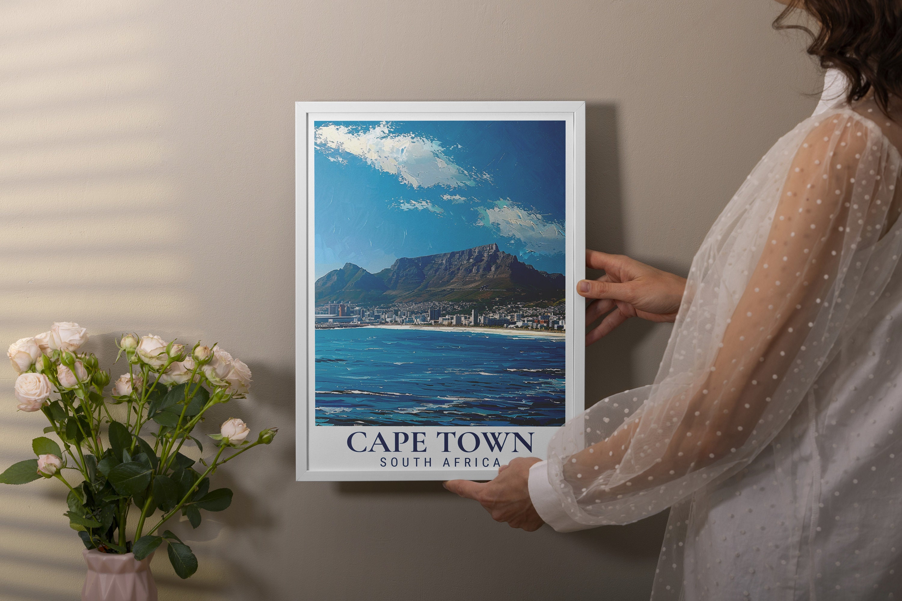 Cape Town Travel Print Table Mountain Posters and Prints Cape Town Art ...