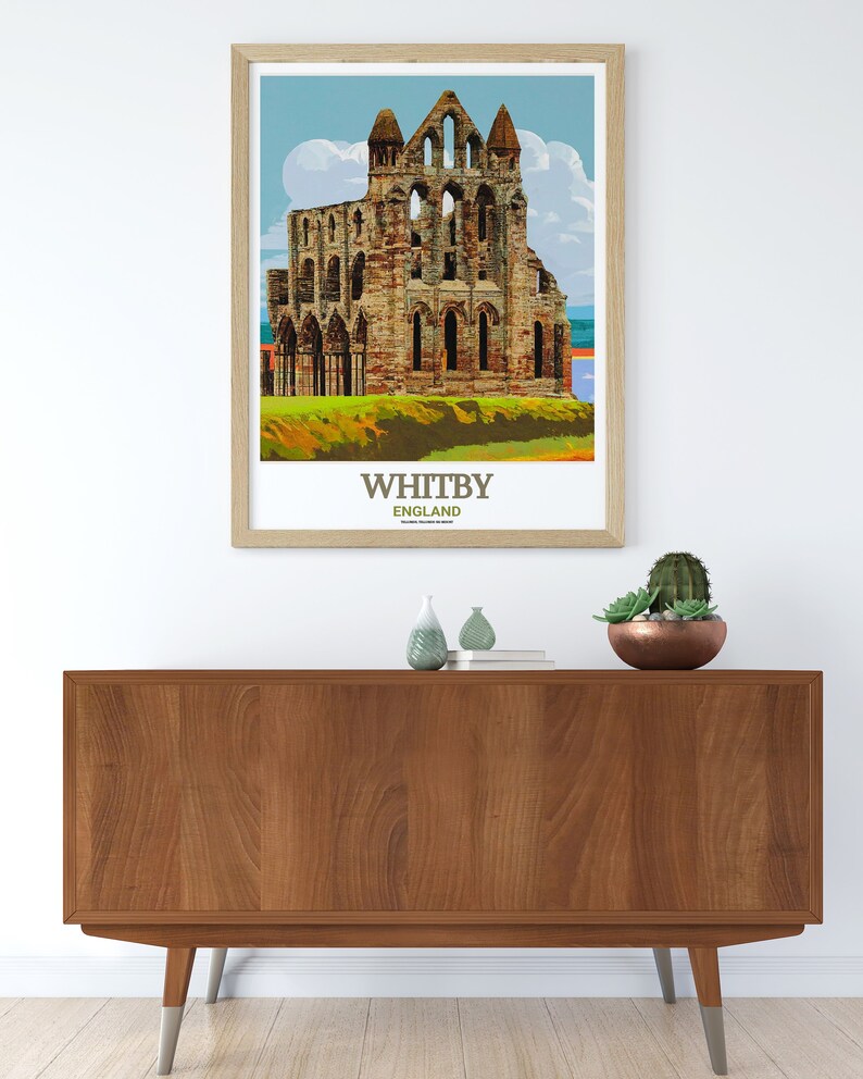 'Whitby Abtei Reiseposter Abteiruinen Wanddekorationen ...