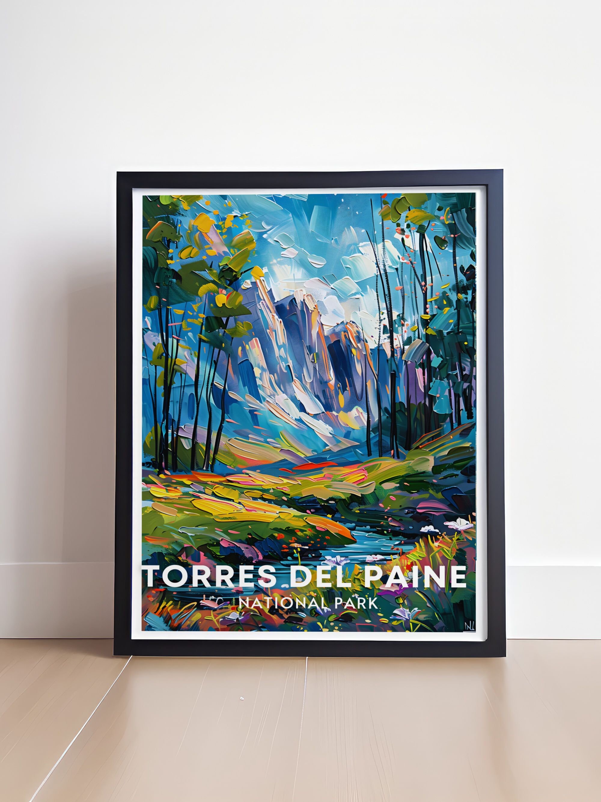 Torres Del Paine National Park Poster Travel Poster of Glaciar Gray ...