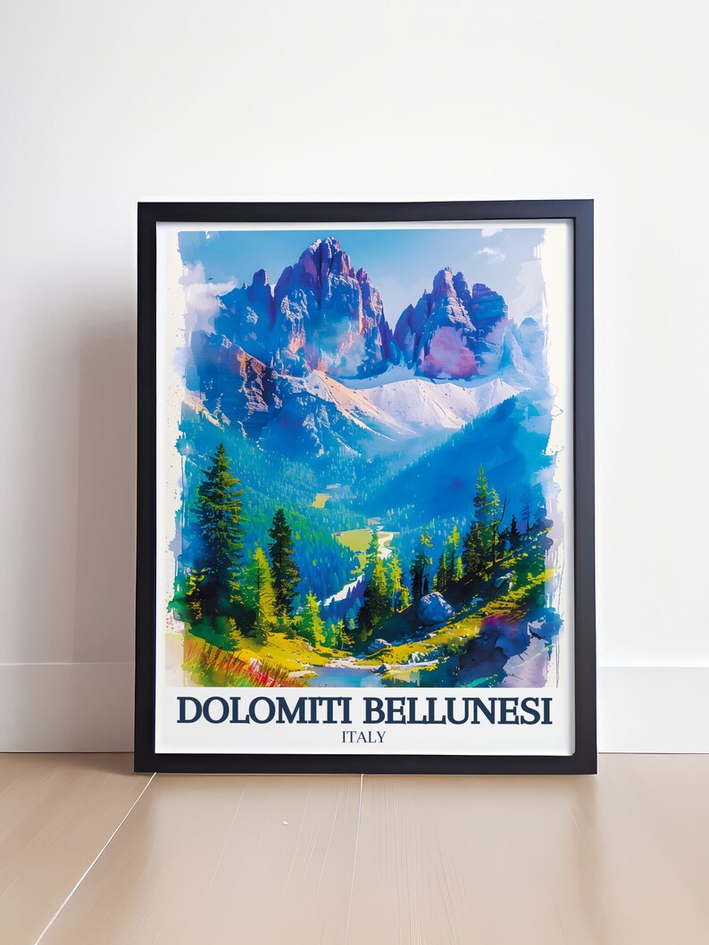 Dolomiti Bellunesi Framed Print Nature Print of the Dolomite Range ...