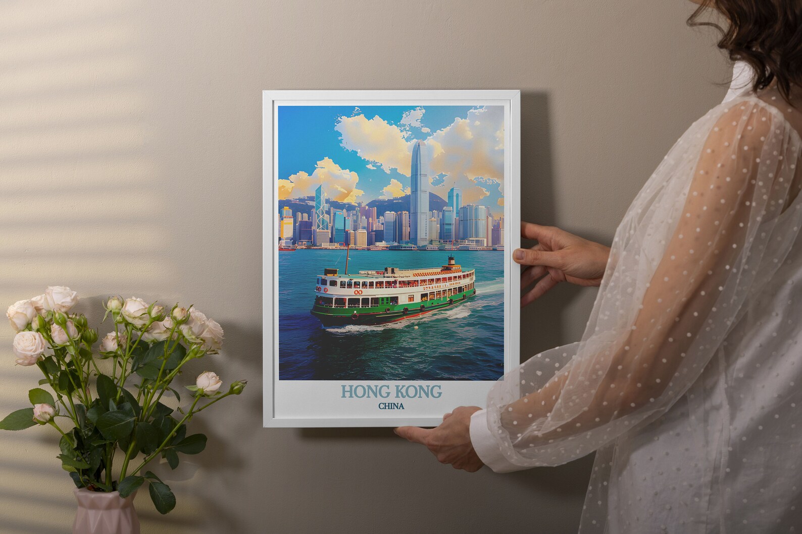 Star Ferry Hong Kong Poster -hong Kong Print -star Ferry Hong Kong ...