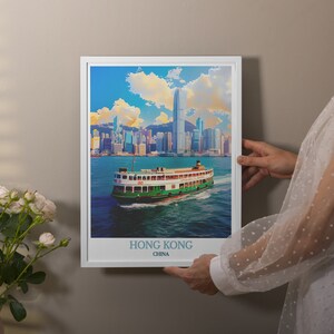 Star Ferry Hong Kong Poster -hong Kong Print -star Ferry Hong Kong ...
