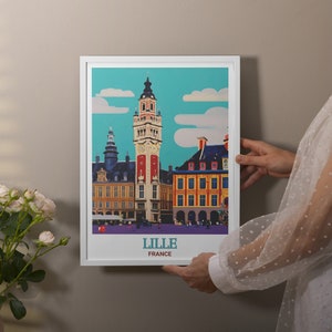 Lille Art Prints -grand Place Wall Art - Lille Scenic Prints - France ...