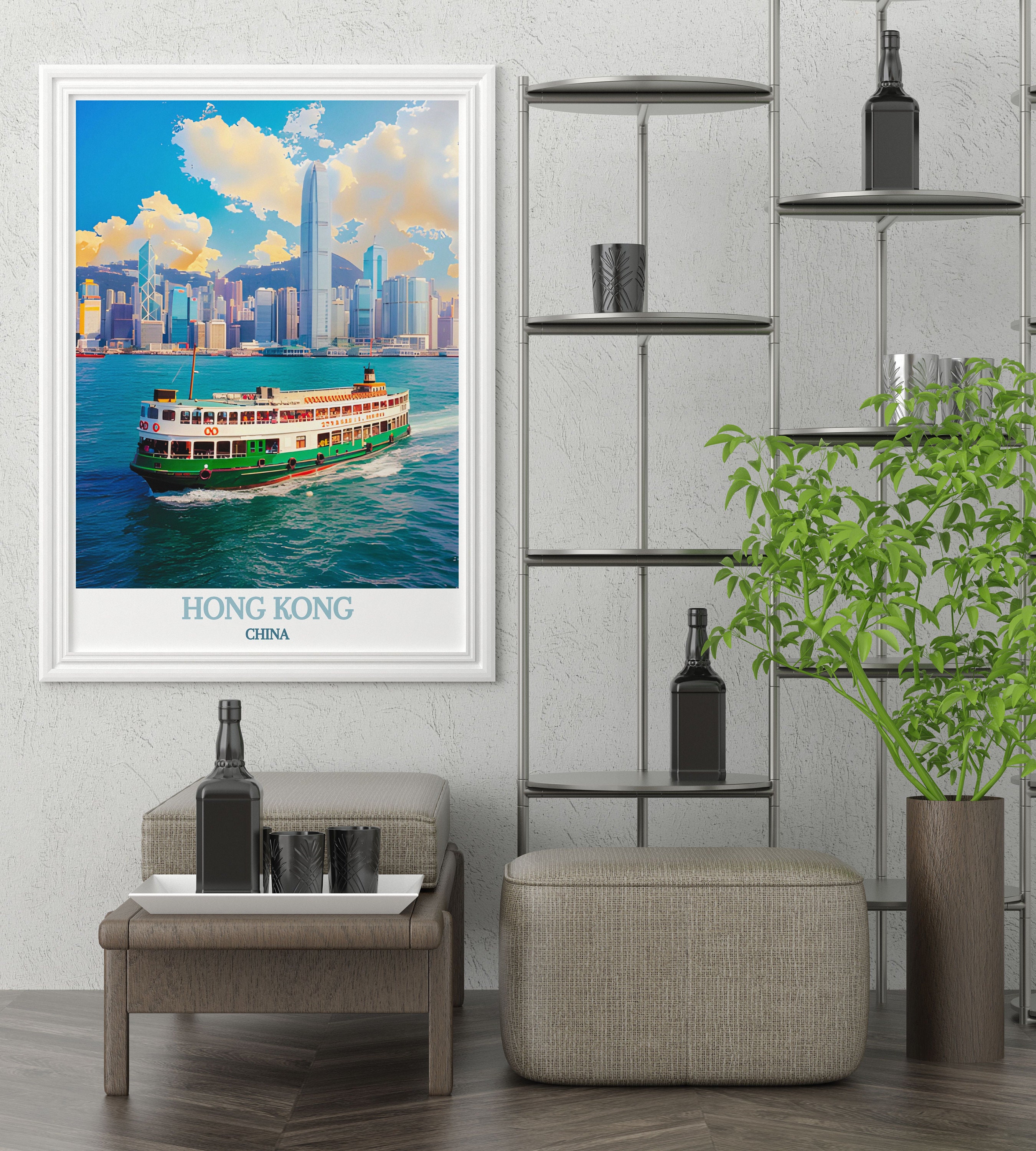 Star Ferry Hong Kong Poster -hong Kong Print -star Ferry Hong Kong ...