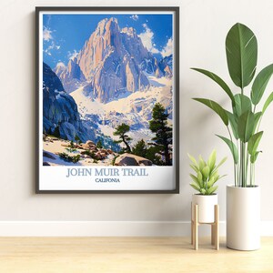 John Muir Trail Travel Posters - Mount Whitney Travel Wall Art - John ...