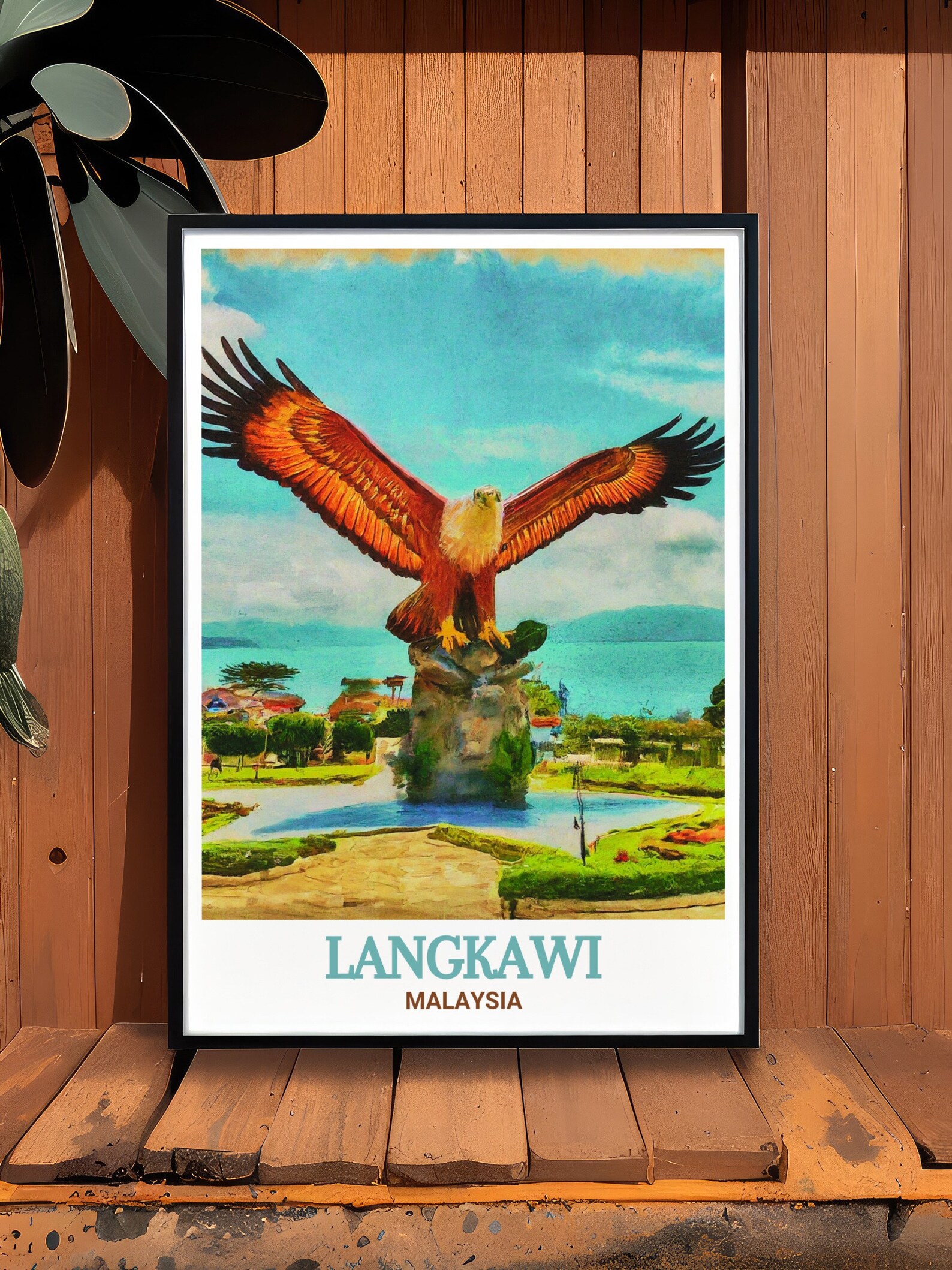 Langkawi Travel Poster Eagle Square Travel Print Eagle Square Decor ...