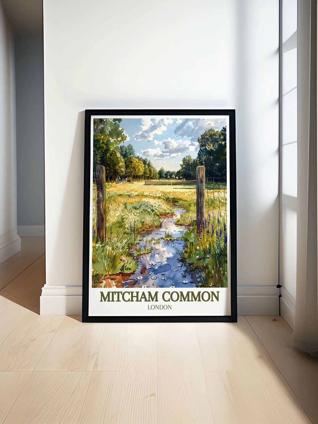 Mitcham Common Art - Mitcham Common Pond Framed Print - Mitcham Common ...