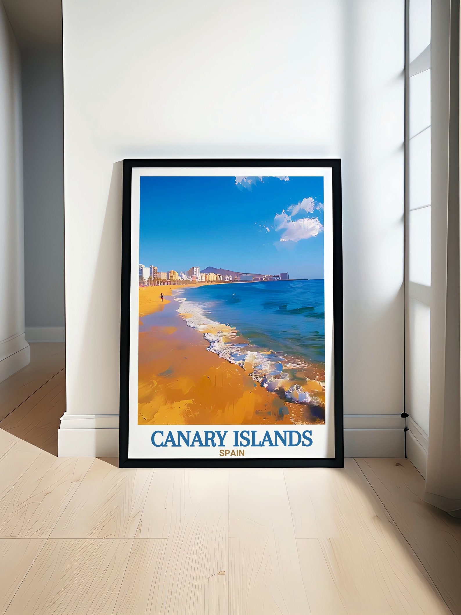 Canary Islands Posters Las Canteras Beach Gran Canaria and Canary ...