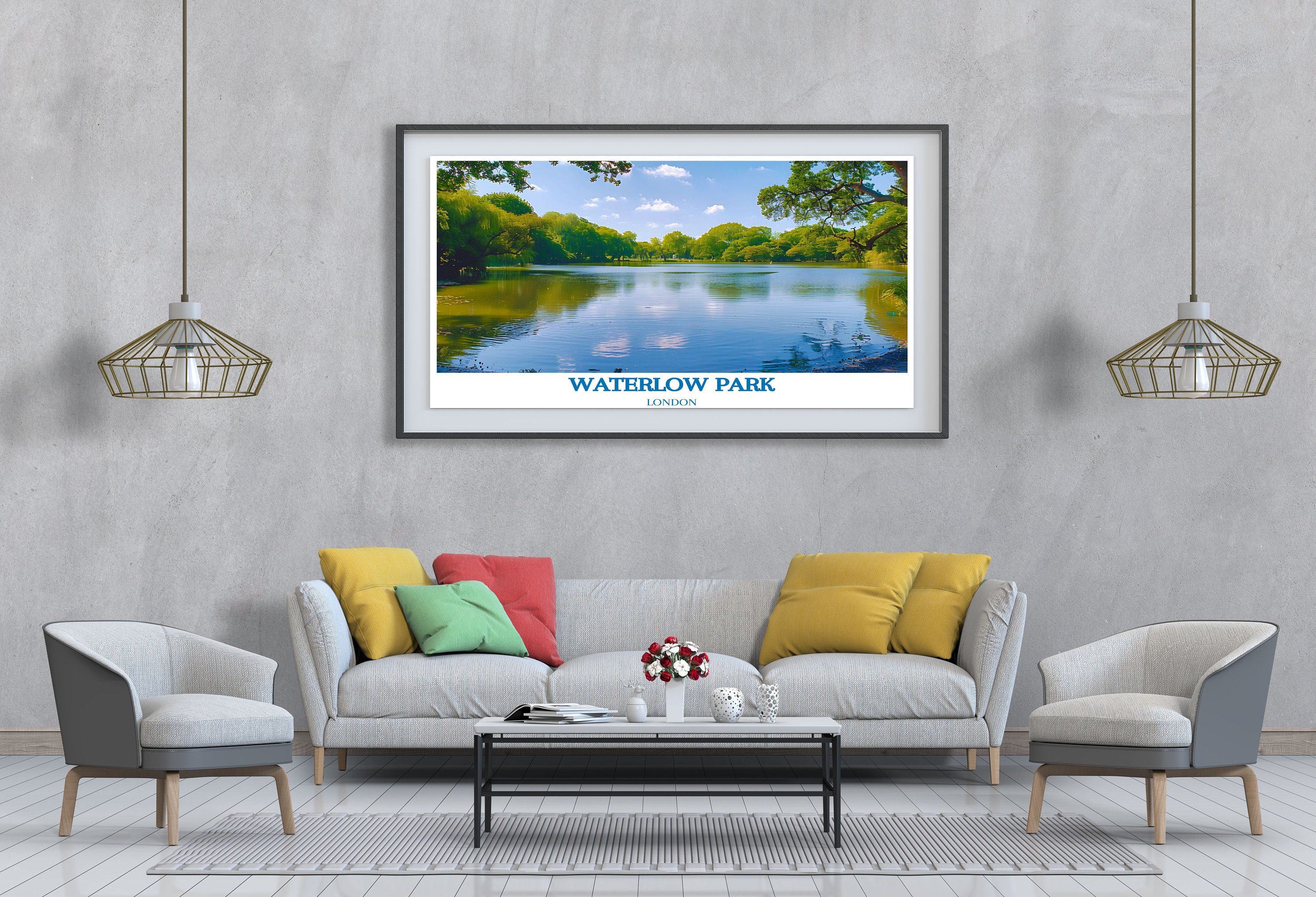 Waterlow Park Poster - Highgate Ponds Art - Waterlow Park Art ...