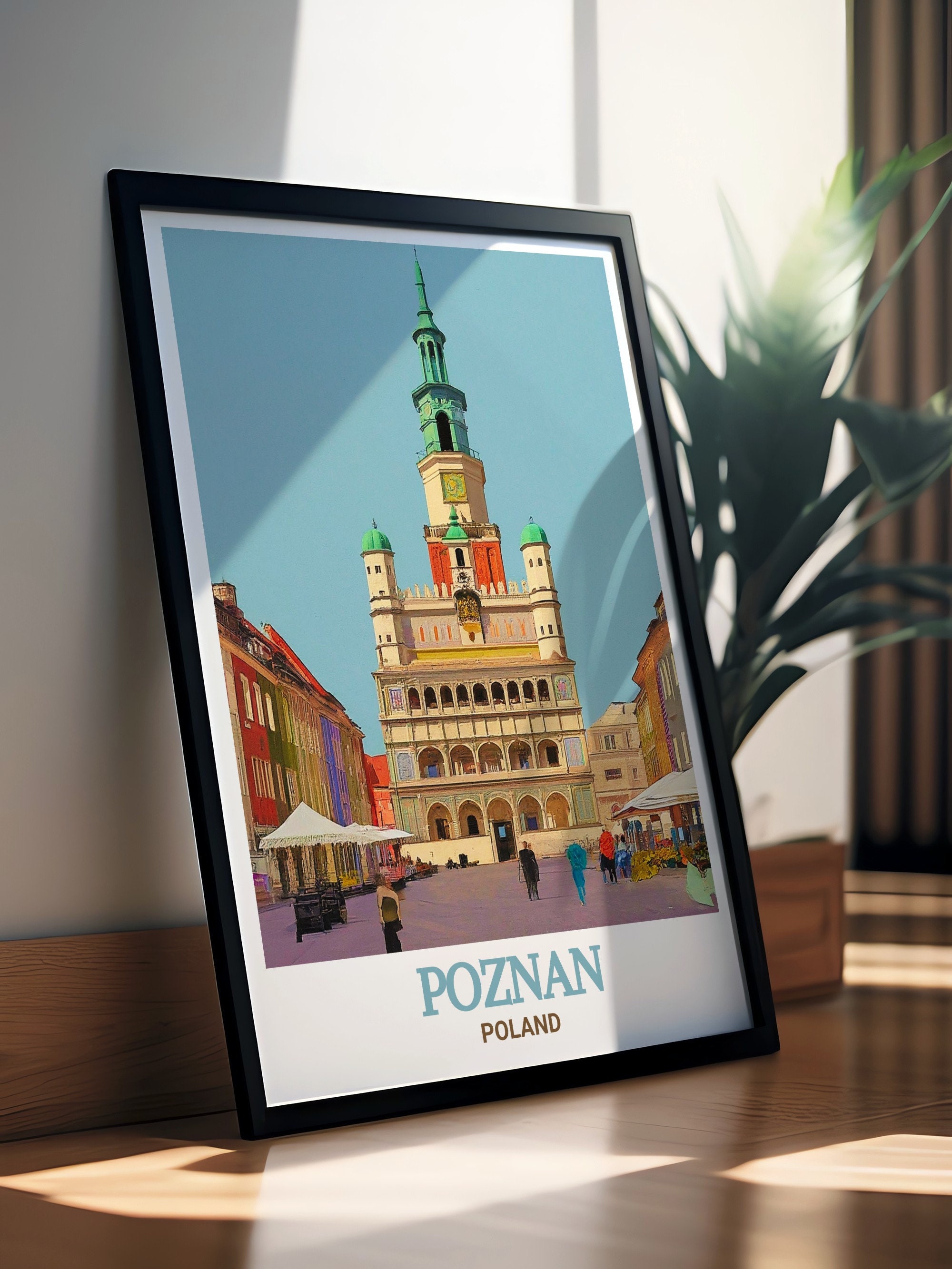 Poznan Wall Art - Poznań Town Hall Poster - Poznań Framed Print ...
