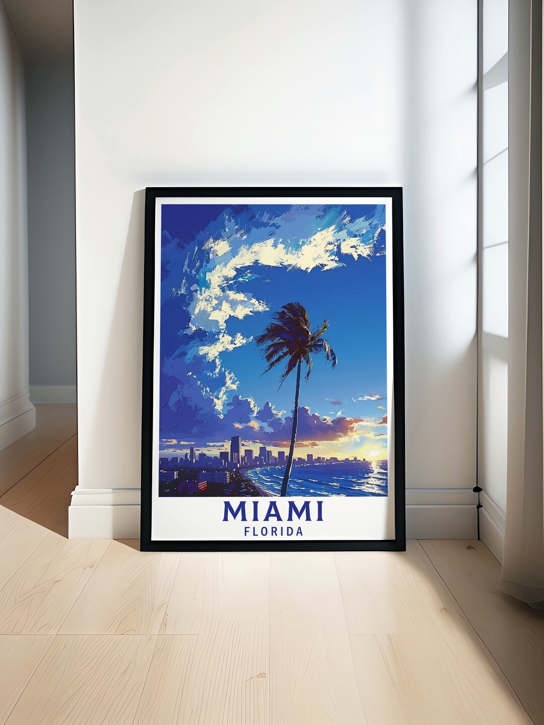 Miami Travel Poster - Miami Beach Travel Poster - Miami Gift - Miami ...