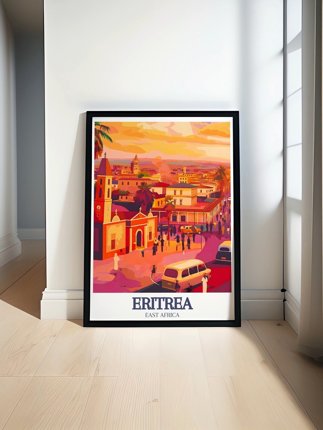 Eritrea Poster - Asmara Street Print - Asmara Wall Art - Eritrea Wall ...