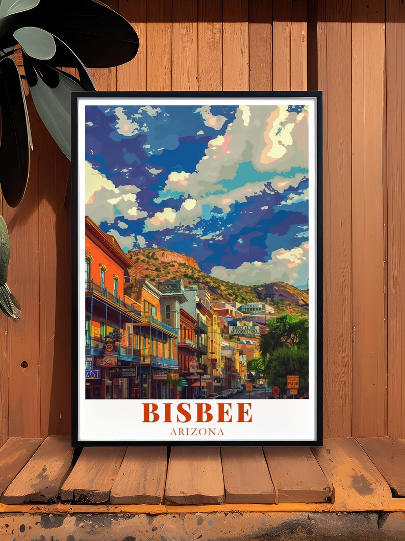 Bisbee Artwork Historic Downtown Bisbee With Stunning Arizona Wall Art ...