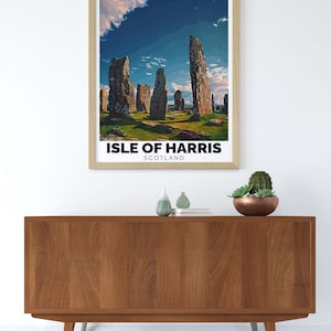 Isle of Harris Print - Callanish Standing Stones Poster - Scottish ...