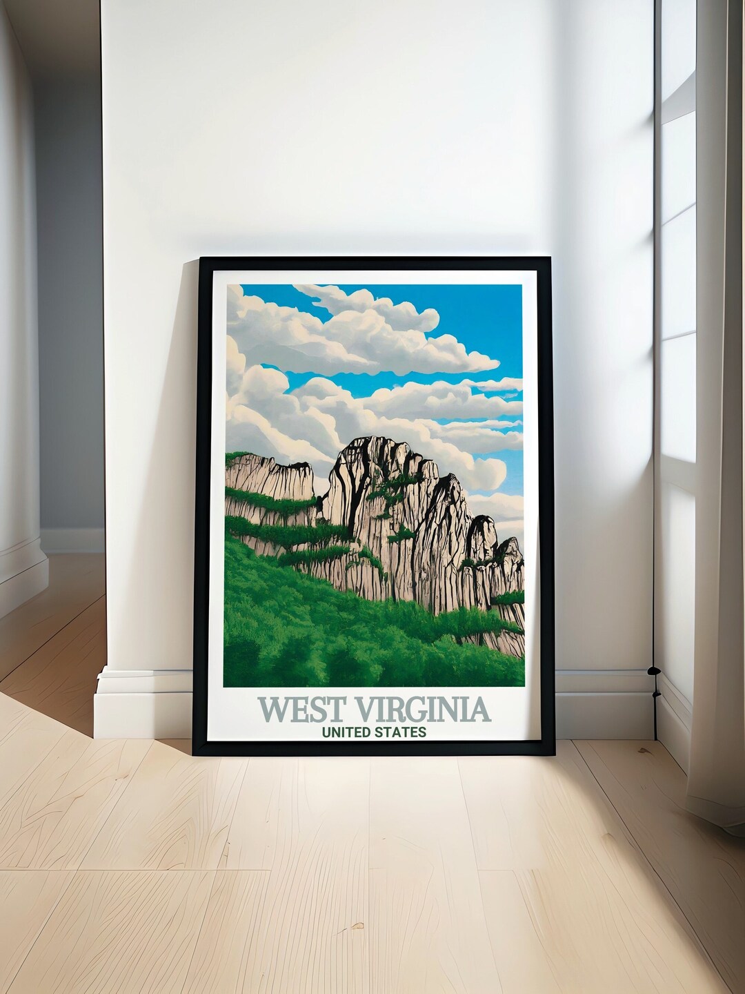 West Virginia Travel Print - Seneca Rocks Art - Seneca Rocks Posters ...